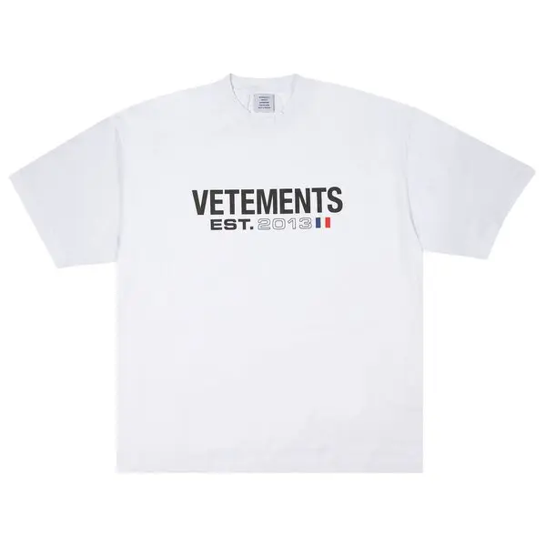 Vetements Flag Logo T-shirt - White