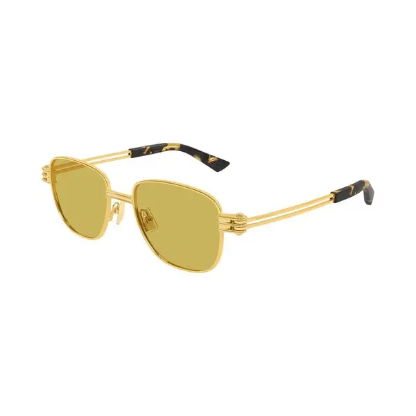 Bottega Veneta Square Sunglasses - Gold