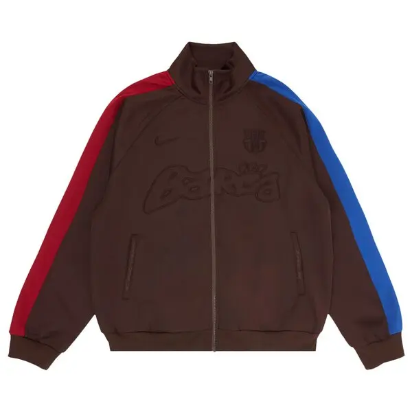 Nike Fc Barcelona X Cactus Jack Retro Zip Anthem Jacket - Brown |  Editorialist