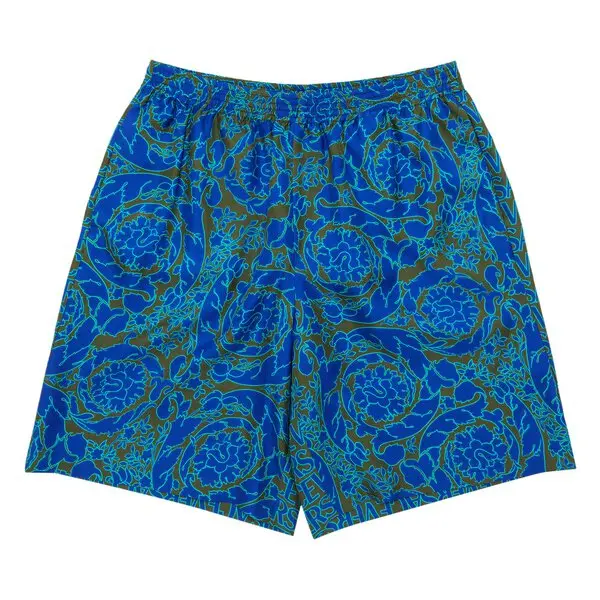 Versace Baroque Print Silk Shorts