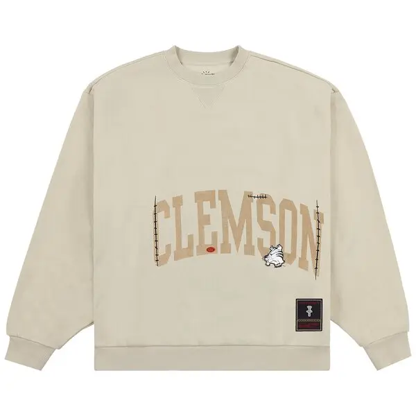 TRAVIS SCOTT Cactus Jack X Mitchell & Ness Clemson University Crewneck