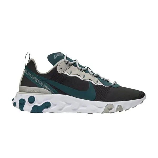 Nike Nfl X React Element 55 'philadelphia Eagles' Sneakers - Black