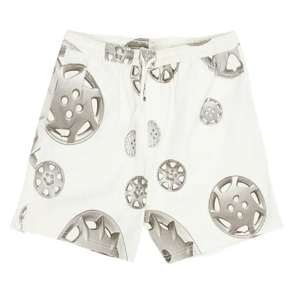 PLEASURES Roadside Twill Shorts - White