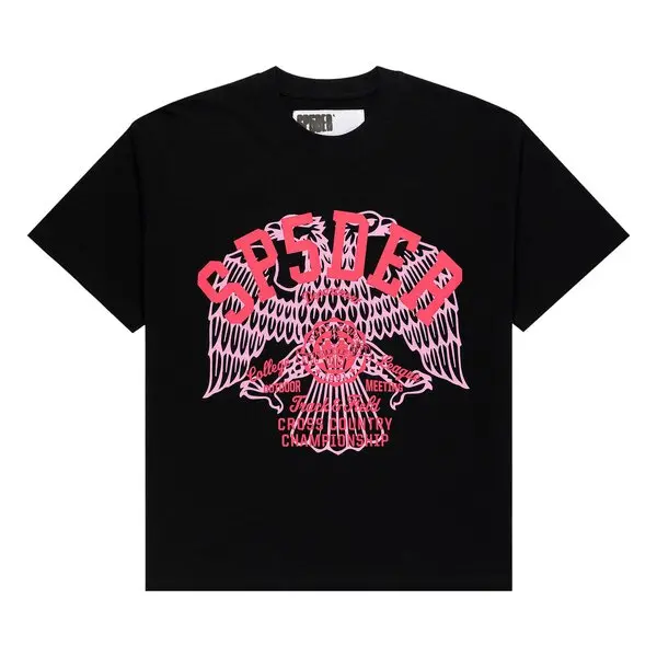 SP5DER Cross Country Slub Tee - Black