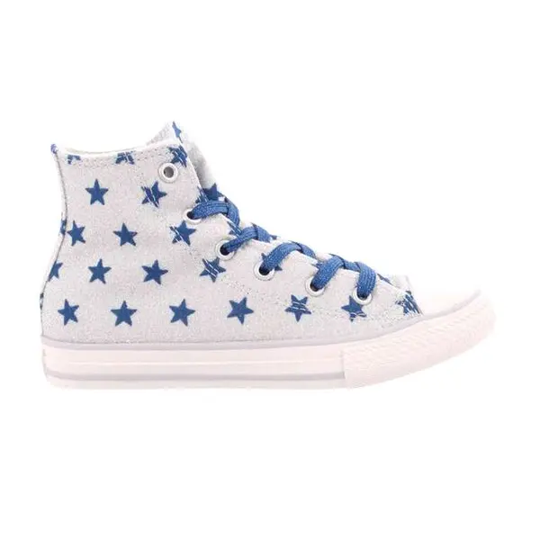 CONVERSE Chuck Taylor All Star High Gs Glitter Stars Sneakers - Silver