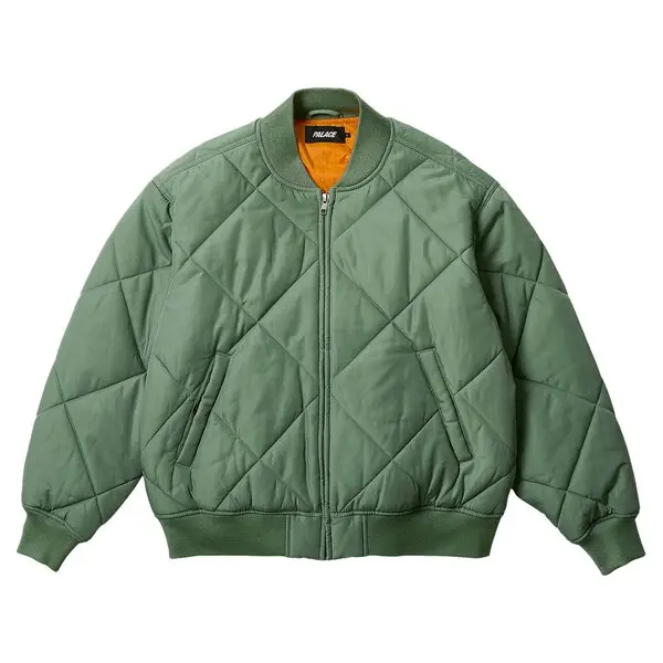 PALACE Quilted Bomber Jacket - Green