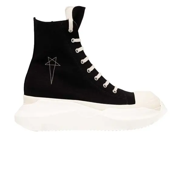 Rick Owens Pentagram Abstract High Top Sneakers - Black