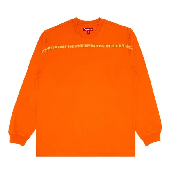 Supreme Intarsia Stripe Long-sleeve Top - Orange