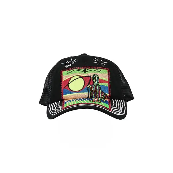 Supreme Reaper Mesh Back 6-panel Cap - Black