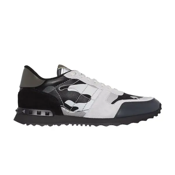Valentino Garavani Rockrunner Lace Sneakers - Grey