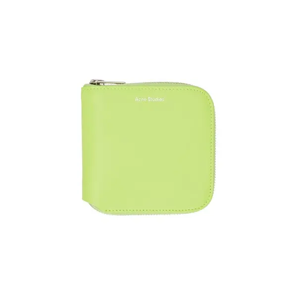 Acne Studios Zippered Wallet 'lime - Green