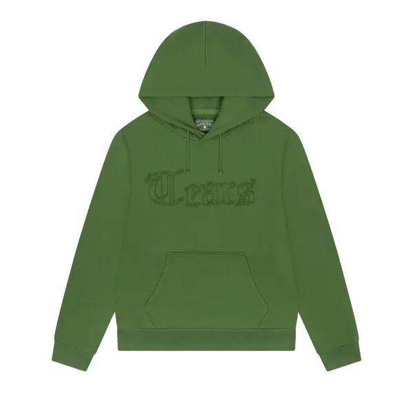 DENIM TEARS Cut Out Hoodie - Green