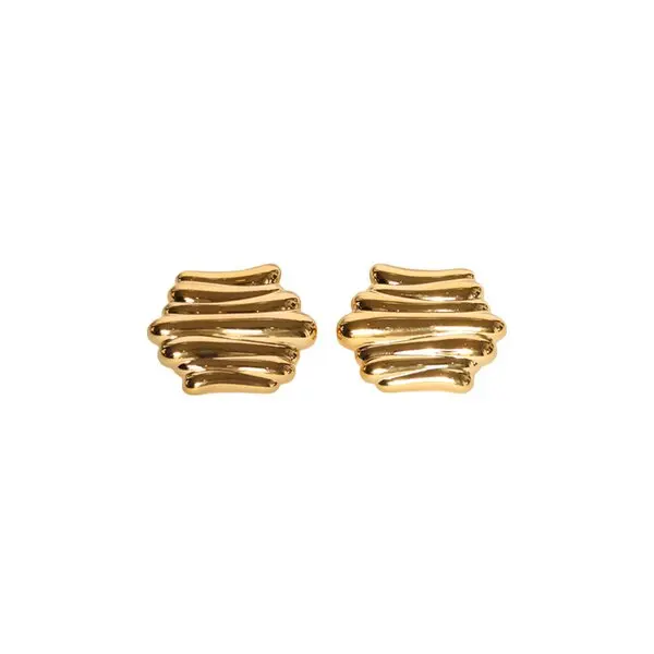 Khaite Crema Earrings - Gold