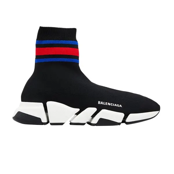 Balenciaga Speed 2.0 Stripe Sneaker - Black