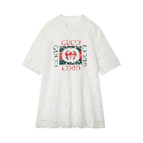 Gucci Printed Lace Top