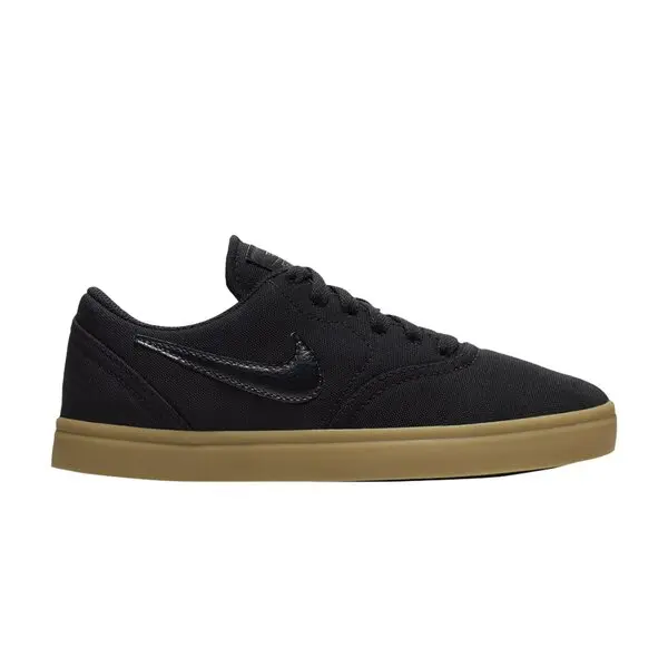 Nike Check Canvas Sb Gs Sneakers - Black