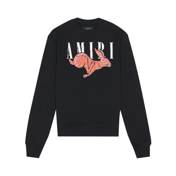 Amiri Rabbit Logo Crewneck