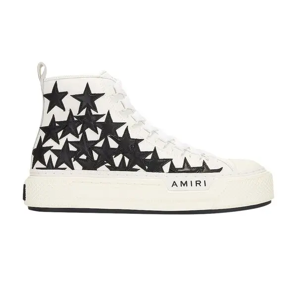 Amiri Stars Court High Sneakers - White