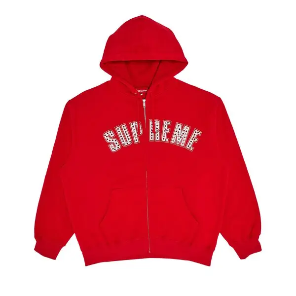 Supreme X B.b. Simon Zip Up Hooded Sweatshirt - Red