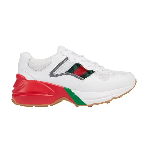 Gucci Rhyton Reflective Sneakers - White