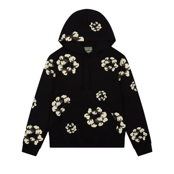 DENIM TEARS X Cactus Plant Flea Market Cactus Tears Wreath Hoodie - Black
