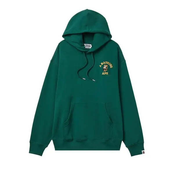 A BATHING APE 1st Camo College Logo Relaxed Fit Pullover Hoodie