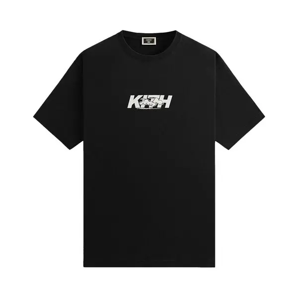 Kith For Peanuts Snoopy Run Fast Logo Tee - Black