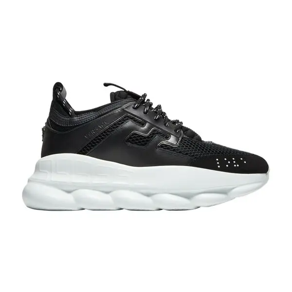 Versace Chain Reaction Mesh Sneakers - Black