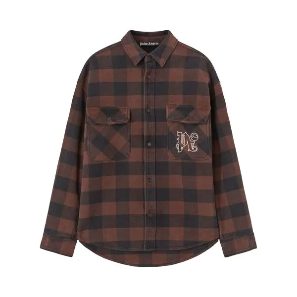 Palm Angels Check Pattern Overshirt