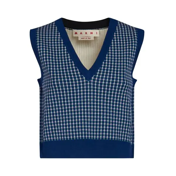 Marni Sleeveless V-neck Sweater