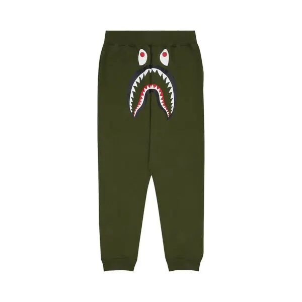 A BATHING APE Shark Sweatpants - Green