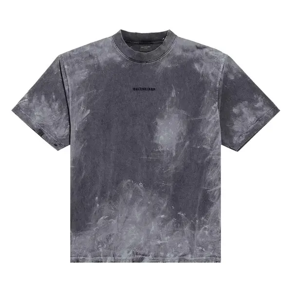 Balenciaga Paint Detailed Crewneck T-shirt