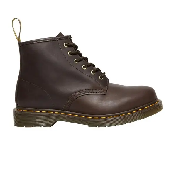 Dr. Martens 101 Crazy Horse Leather Ankle Boots - Brown