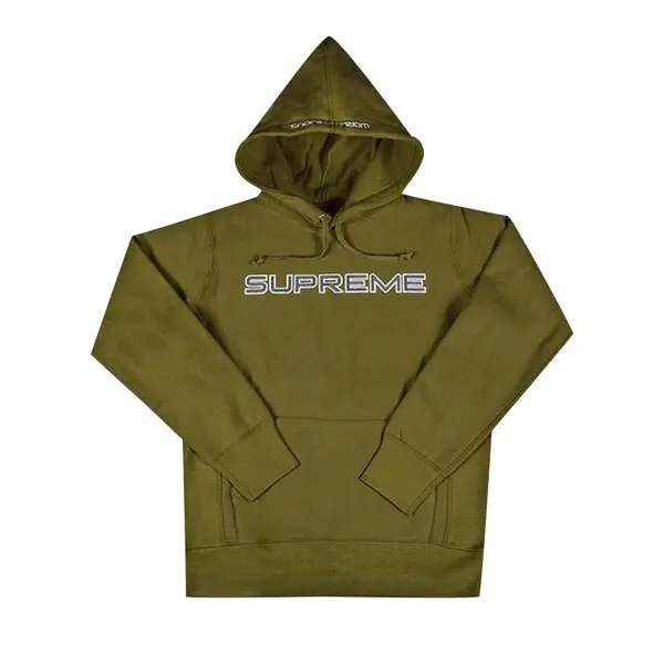 Supreme Sequin Logo Hooded Sweatshirt
