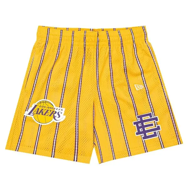 ERIC EMANUEL Ee Basics Los Angeles Lakers Shorts - Yellow