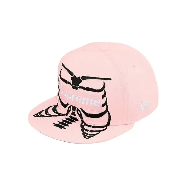 Supreme Bones Box Logo New Era - Pink