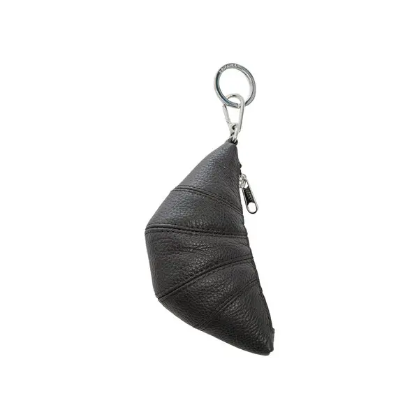 LEMAIRE Mini Croissant Keyring - Black