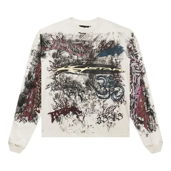 HELLSTAR Graffiti Long-sleeve - White