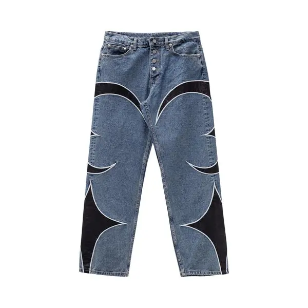THUG CLUB Leather Washing Jeans