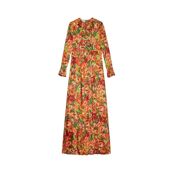 Gucci X The North Face Silk Floral Dress