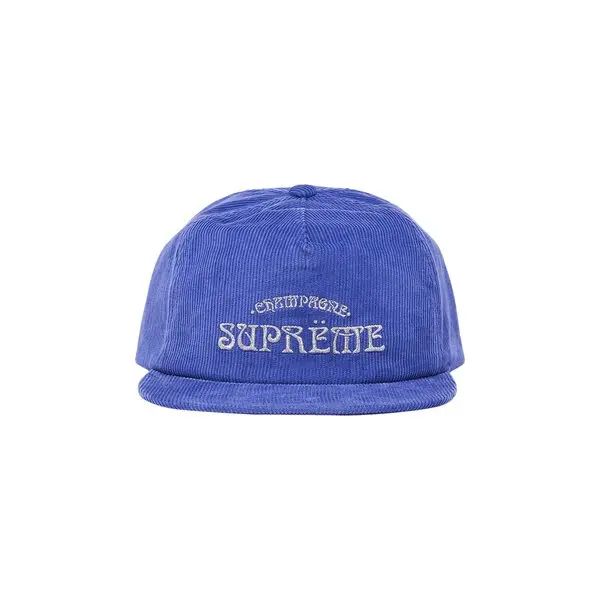Supreme Corduroy 5-panel Cap - Blue