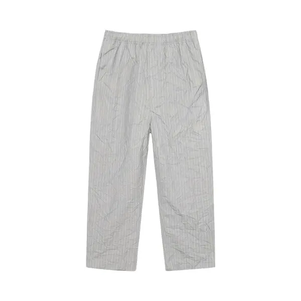 StÜssy Wrinkled Stripe Beach Pant - Grey