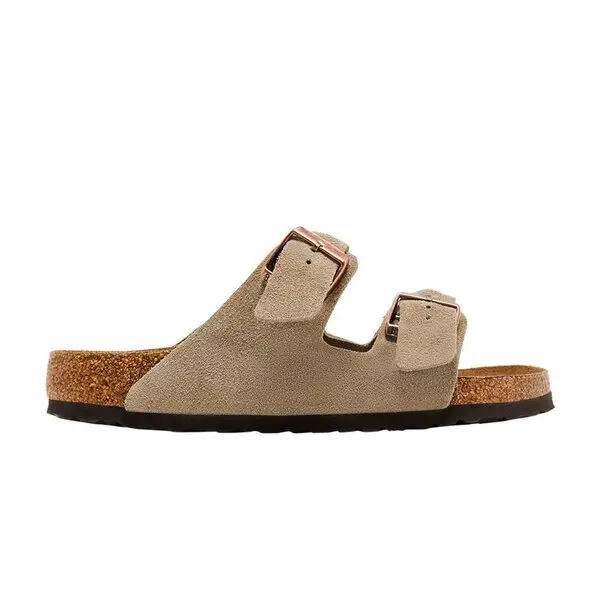 BIRKENSTOCK Arizona Suede Sandals - Tan