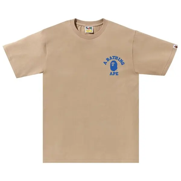 A BATHING APE Liquid Camo College Ats Tee - Tan