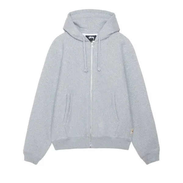 StÜssy Raglan Zip Hoodie - Grey