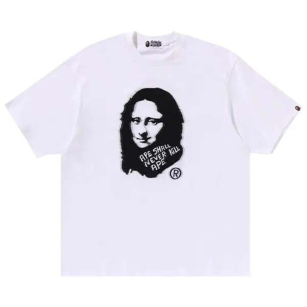 A BATHING APE Art Print Tee - White