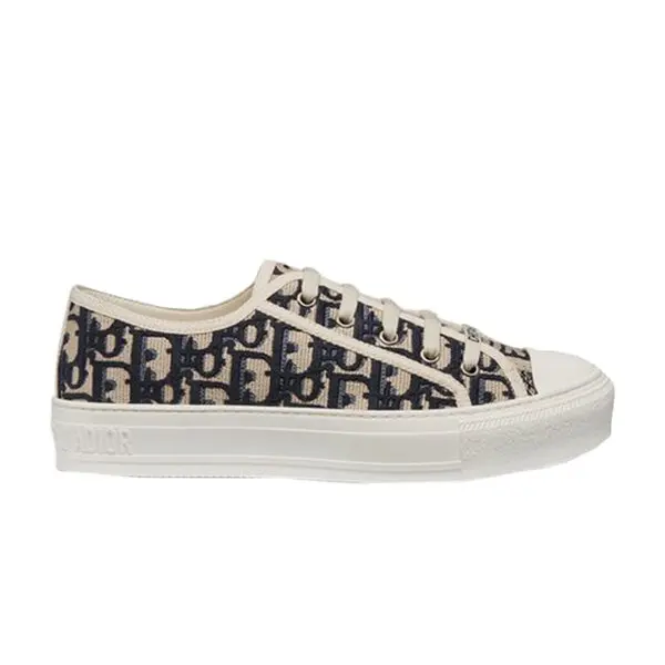 Dior Walk'n' Embroidered Canvas Sneakers - Blue