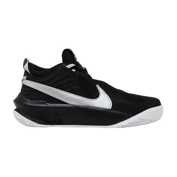 Nike Team Hustle D10 Gs Metallic Silver - Black