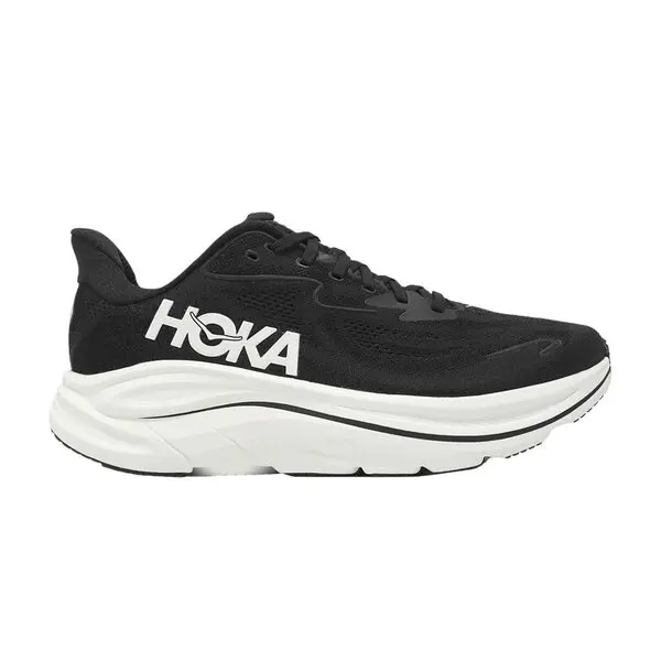 HOKA® Clifton Wide Athletic Sneakers - Black