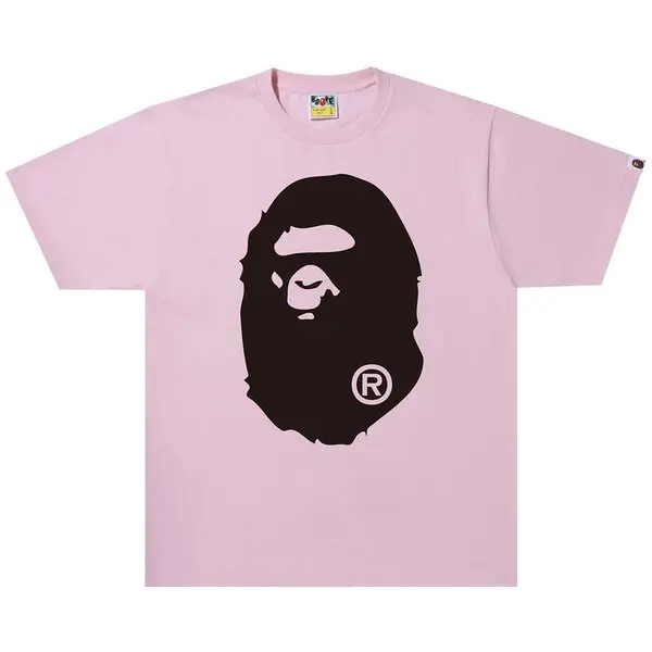 A BATHING APE Big Ape Head Tee - Pink